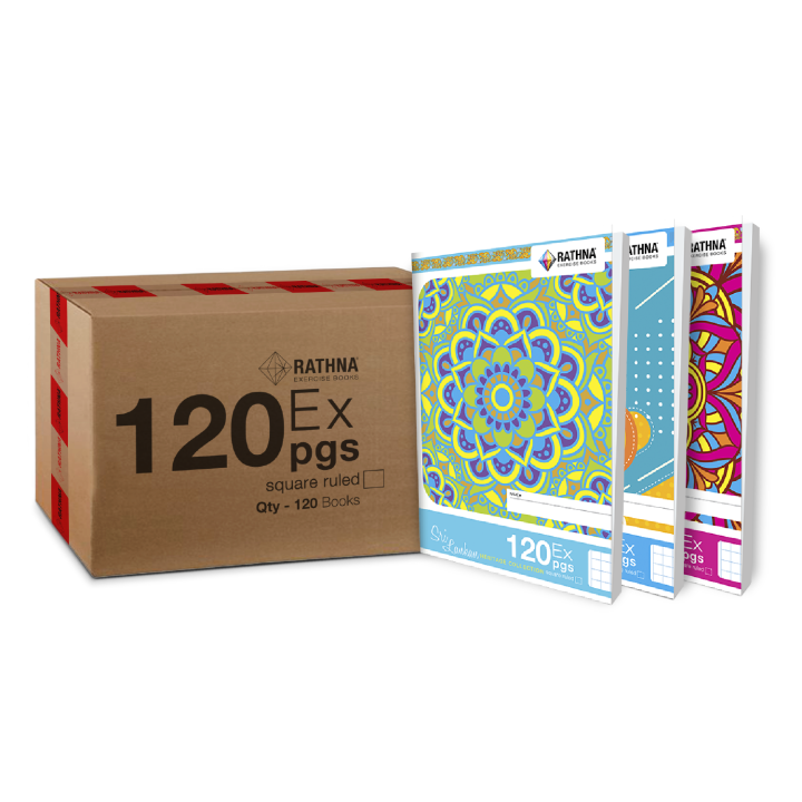 Rathna Exercise Square Ruled 120 Pages Books - 120 PCS Box | Daraz.lk