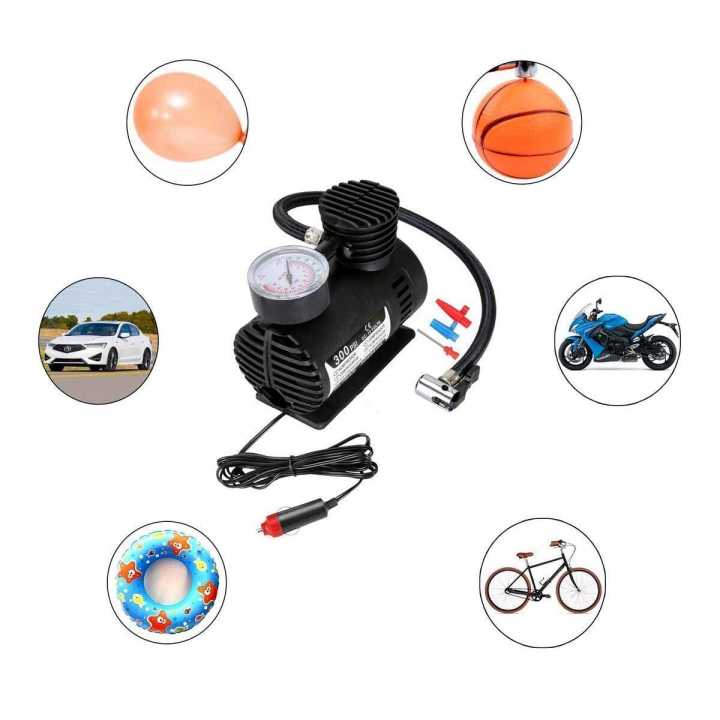 Air Pump Air Compressor 300 PSI Fast Air Inflator DC 12V | Daraz.lk