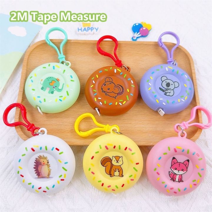 Cute Design 2M Length 2M Tape Measure Soft Leather Doughnut Shape Soft ...