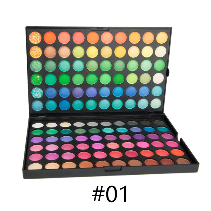 120 Color Makeup Kit Eyeshadow Palette Women Make Up Natural Long ...
