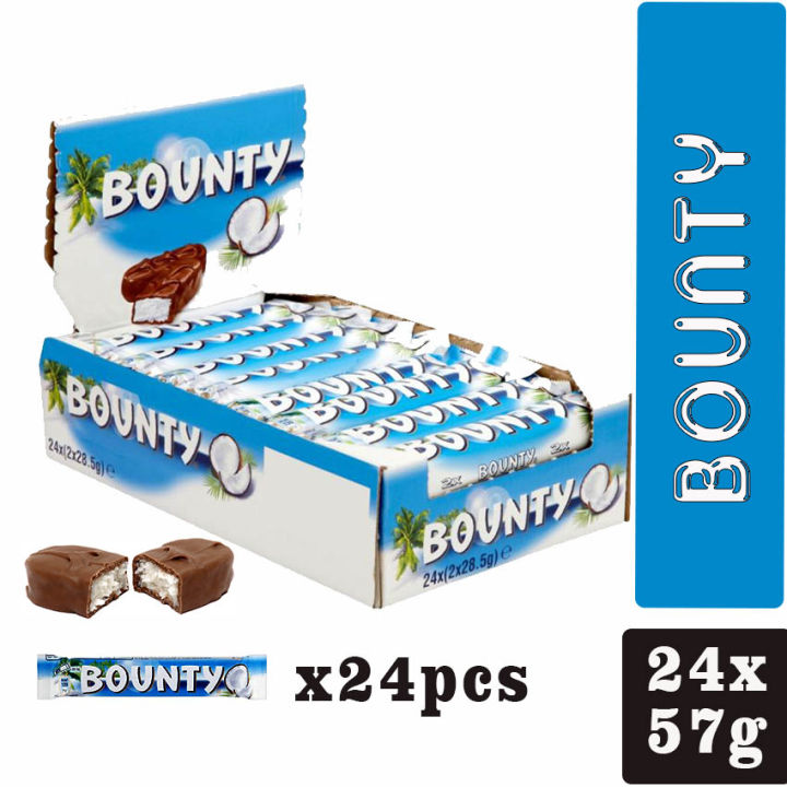 Bounty Chocolate Twin Bar 57g x 24pcs Bulk | Daraz.lk