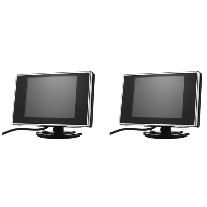 2 Set 3.5 Inch Car Monitor Monitor Reversing Monitor Two-Way Video Car ...