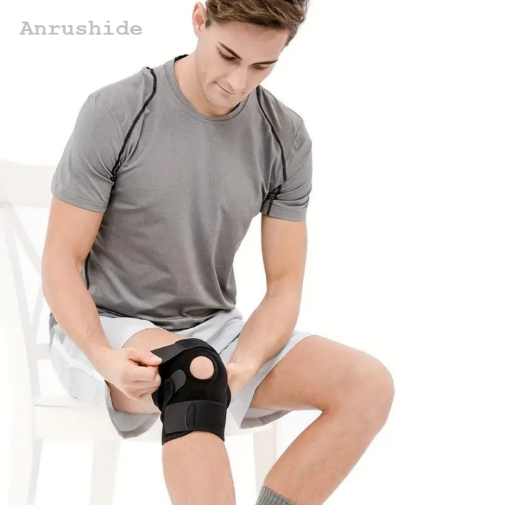 Anrushide Kneepad Double Patellar Knee Patella Tendon Support Strap ...