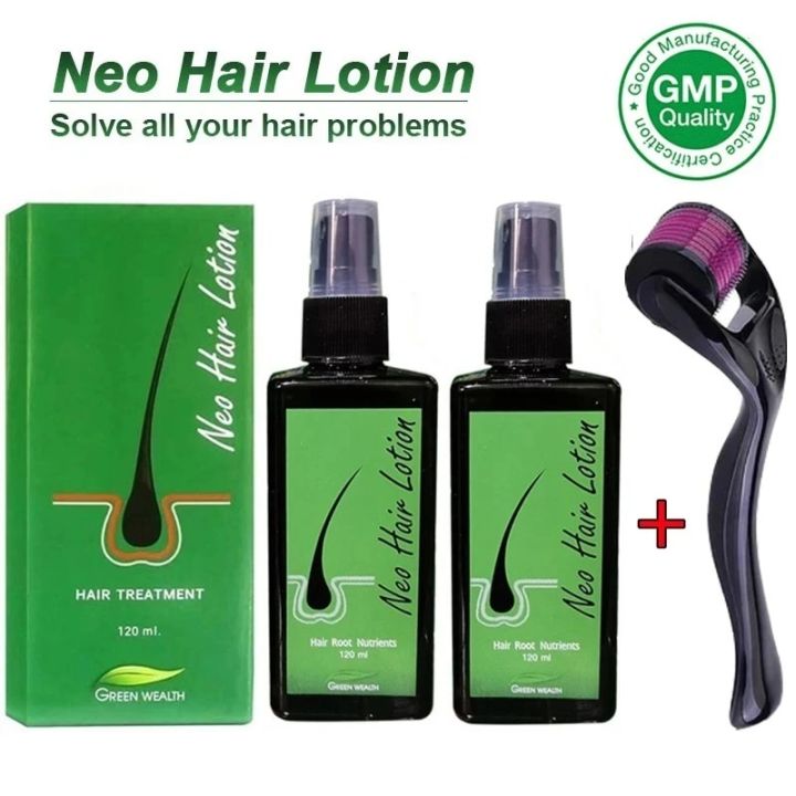 Thailand NEO HAIR LOTION Original Hair Treatment Solution 120ml*2PCS ...