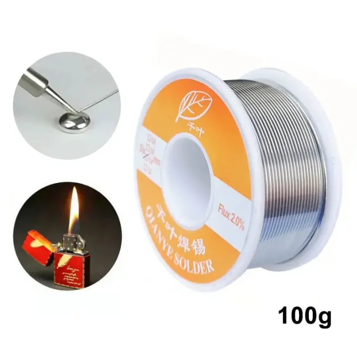 Soldering Wire Roll 100g Rosin Flux Cored Lead-free Solder Wire 0.8/1.0 ...