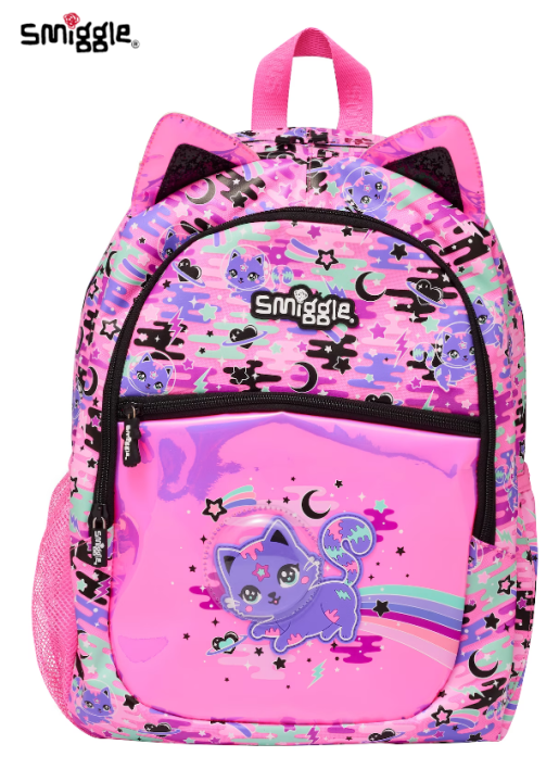 Smiggle Away Classic Backpack cat Cute Student school bag for Primary ...