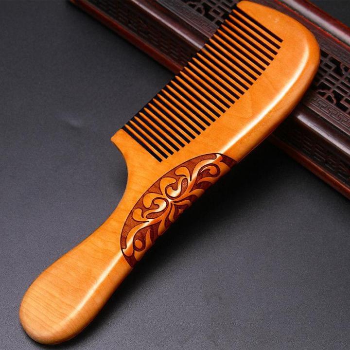 wooden massage anti-static, wooden Hair Care comb | Daraz.lk