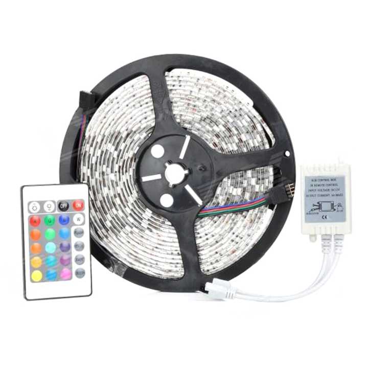 Color Changing LED with Remote (5 Meter) Multi LED Strip | Daraz.lk