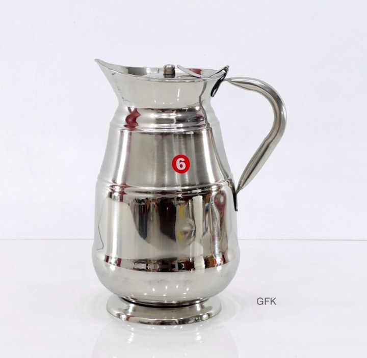 Stainless Steel Water Jug Hygienic & Healthy Silver Pitcher with ...