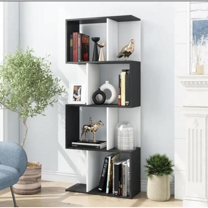 VTEC FURNITURE Modern Display Rack / 4-Tier Bookcase / Ornament Rack ...
