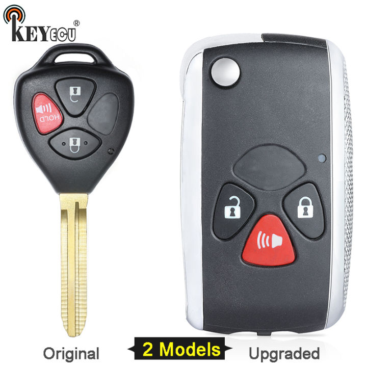 Keyecu For Toyota 4runner Fortuner Hilux Vigo Tc / Modified Flip Remote ...