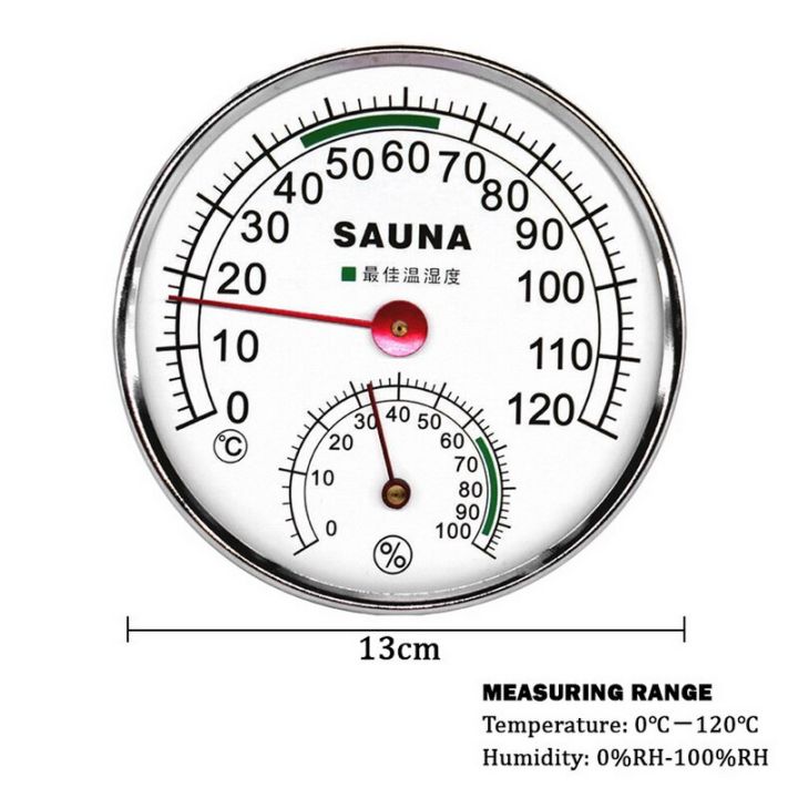 Wall Hygrometer Analog Humidity Temperature Monitor Gauge for Sauna ...