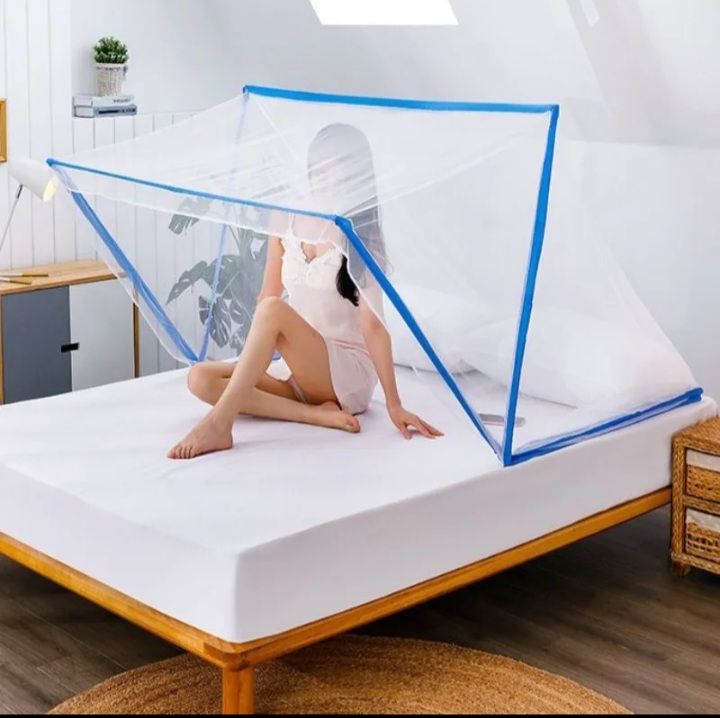 Portable Folding Mosquito Net Mosquito Cover Canopy Encrypted Yarn for Bedroom Dormitory and ...