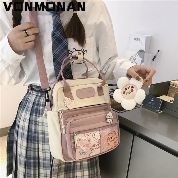 Korean Style Cute Backpacks Women Waterproof Nylon Small Shoulder Bags ...