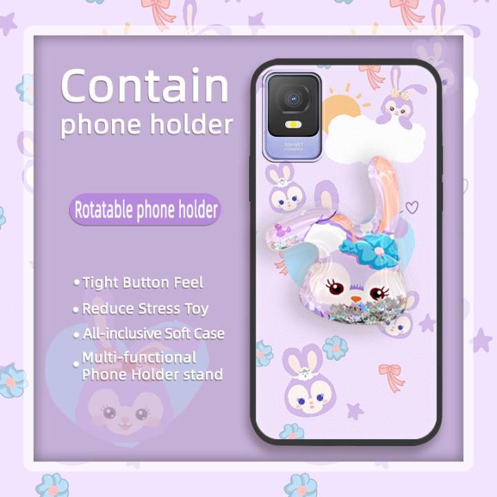 Glitter Dirt-resistant Phone Case For TCL 403 Kickstand Durable Soft ...