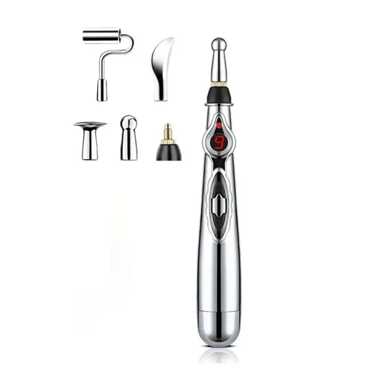 2/3/5 Heads Electronic Acupuncture Pen 9th Gear Electric Massage Pen ...