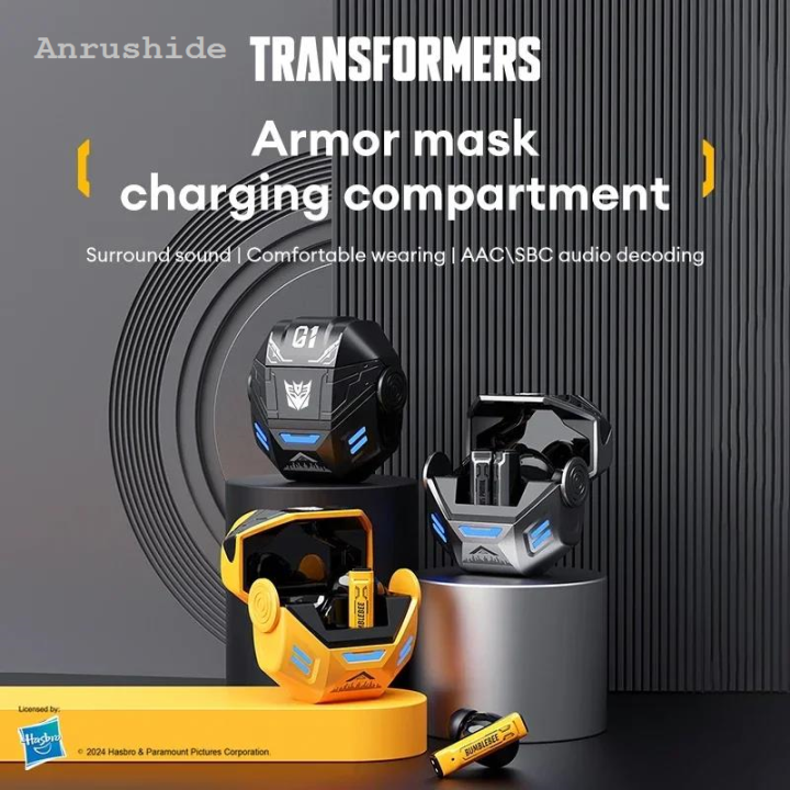 NEW TRANSFORMERS LED Game Earphone Bluetooth 5.4 Surround Sound HD Call ...