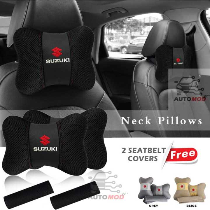 Suzuki Black Head Rest Pillow | Daraz.lk