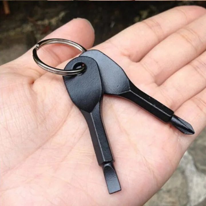 mini screwdriver 1 Set Mini Screwdriver Pocket Key Ring Repair Hand ...