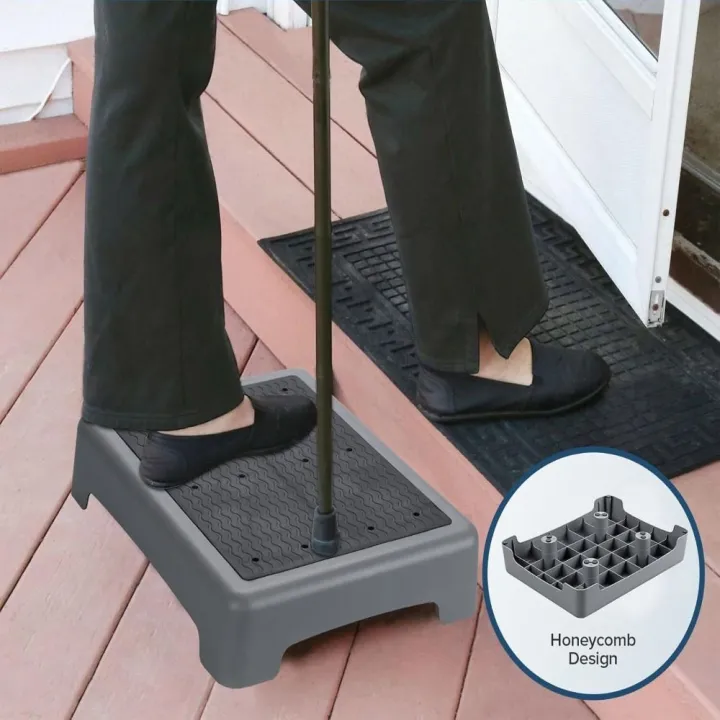 Moving Stairs Non-Slip One Step Stool Safety Platform Mobility Stepping ...
