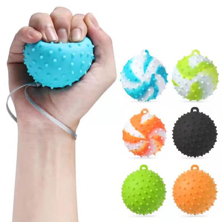 Squeeze Ball Therapy Ball Hand Grip Strengthener Finger Training Bump ...