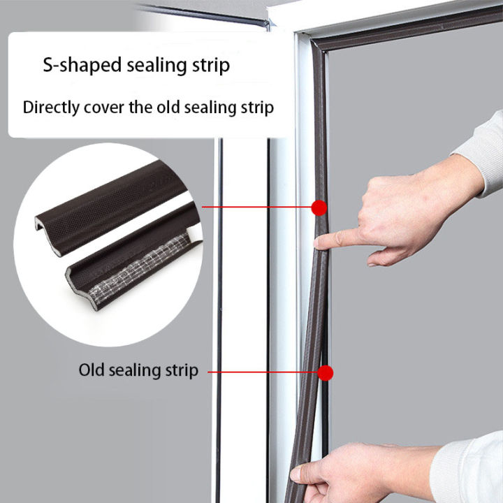 S-Shaped Sealing Strip For Casement Sliding Window Weather Acoustic ...