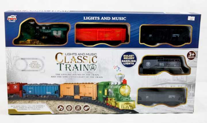 V9shopper's Battery Operated Black Train Toy Set for Kids, Big Size ...