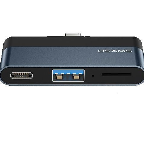 USAMS 3 in 1 Type-C Mini HUB (Type-C +USB+Micro SD)USB Hub US-SJ491 ...