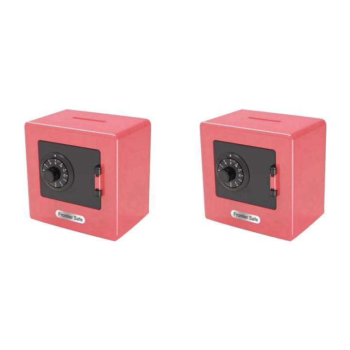2X ATM Rotating Password Bank Money Box Cash Coin Saving Boxes ...