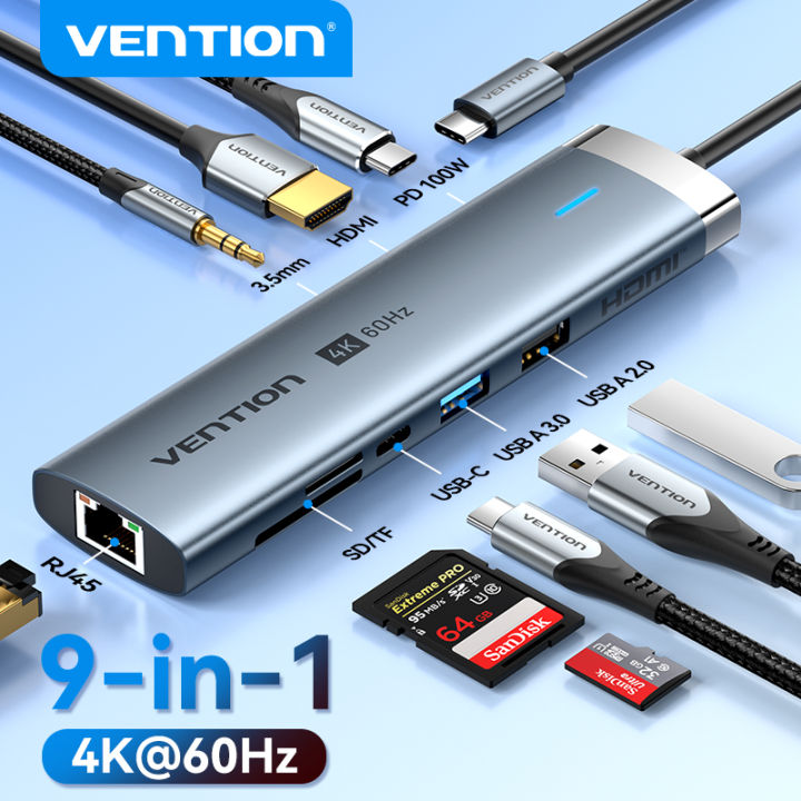 Vention Type C HUB USB C to HDMI USB 3.2 Gen 1 Type C RJ45 PD 4K 60Hz ...
