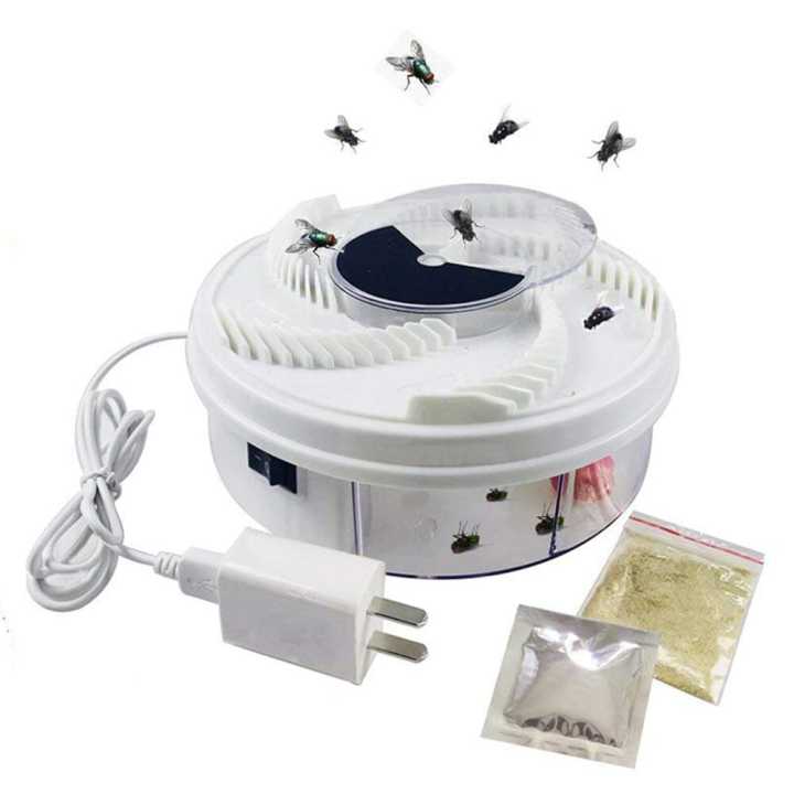 Rotating Fly Catcher Usb Type Electric Fly Trap With Bait Pest Control ...