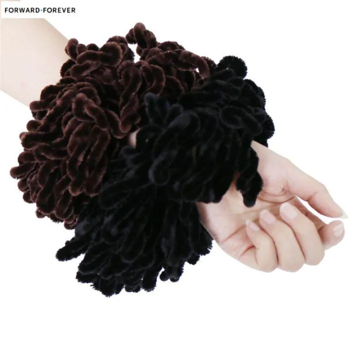Volumising Scrunchie Plain Big Hair Ring Tie Bun Clip Hijab Scarf ...