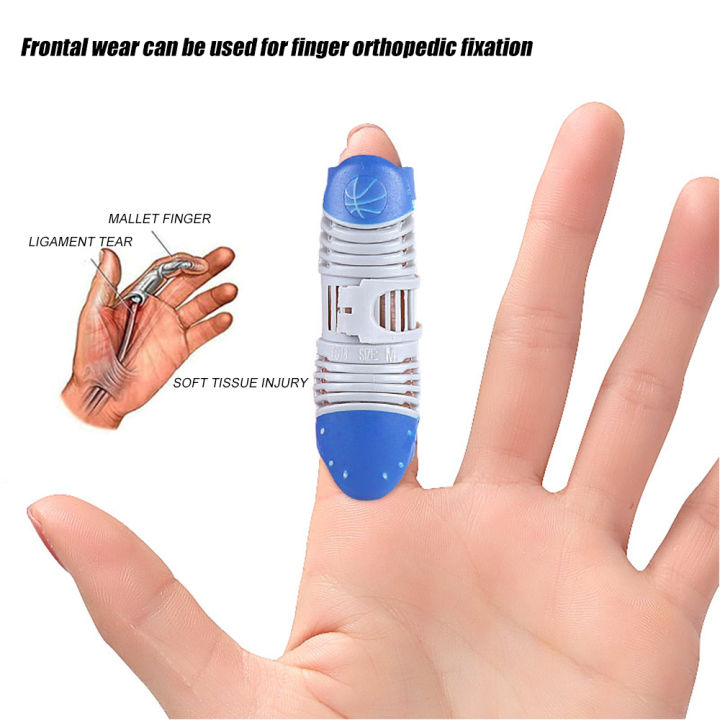 Sport Finger Guard Splints Basketball Protector Injuries Ring Pinky ...