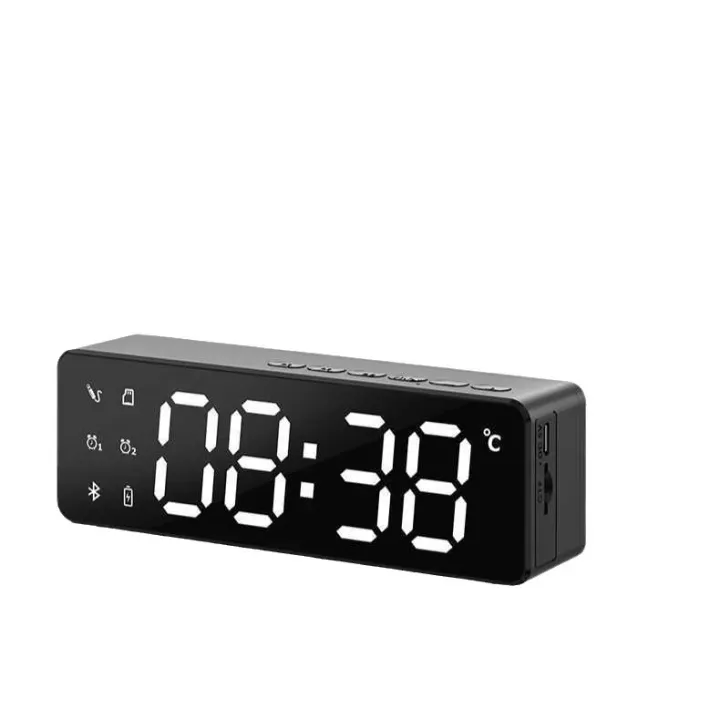 English version wireless Bluetooth speaker alarm clock clock audio ...