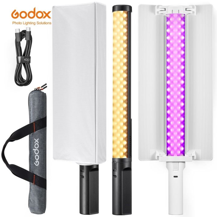 Lc500 Mini Lc500r Mini White Black 2500k-8500k Rgb Led Lighting Effects ...
