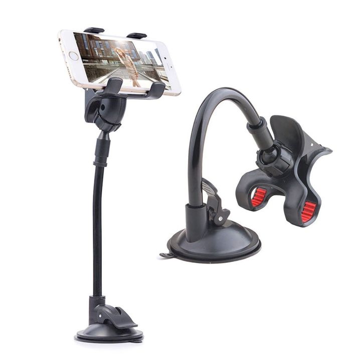Car Phone Mount Windshield Long Arm Clamp Universal Cell Phone Holder ...