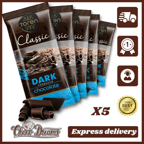 Toren Classic Dark Compound Chocolate Penta Combo Party Pack ( 55g x 5 ...