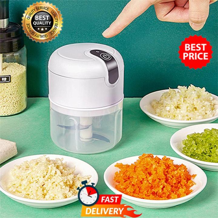 Electric Rechargeable Food Chopper Mini Garlic Chopper | Daraz.lk