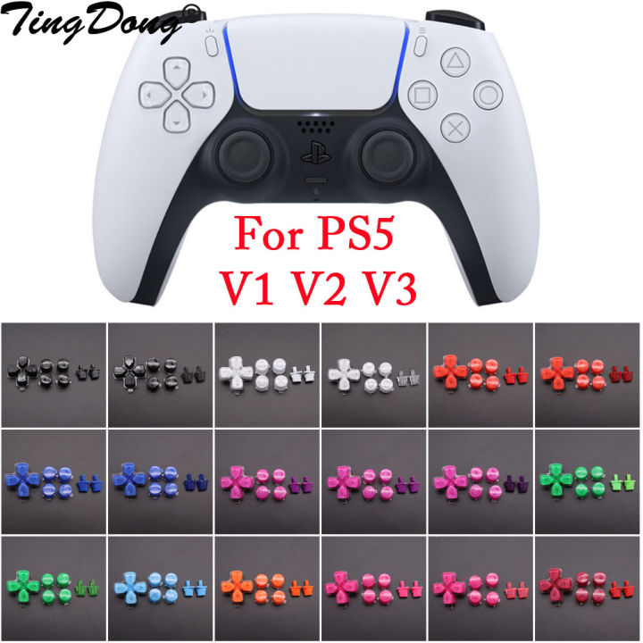 For PS5 Controller Replacement Dpad and ABXY Jelly Button Trigger Key ...