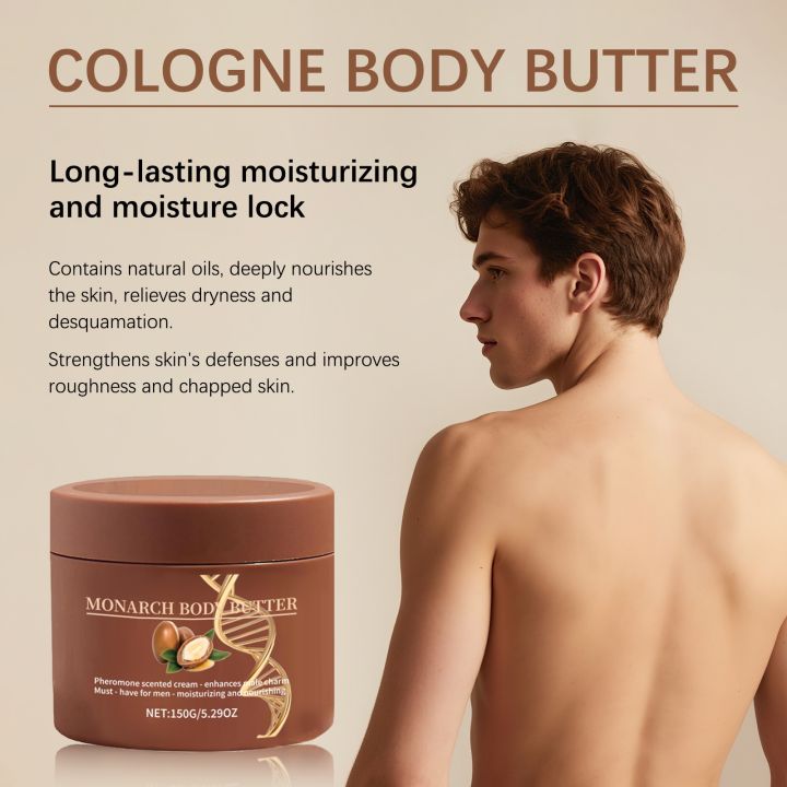 Monarch Cologne Body Butter 150g | Long-Lasting Moisturizer for Men ...