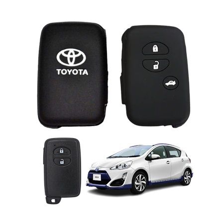 Aqua/ Prius /Vitz Silicon Key Cover - Black | Daraz.lk