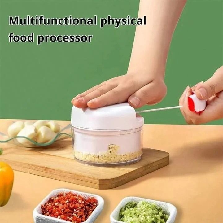 Multi-function Mini Manual Food Chopper Garlic Cutter Meat Grinder ...