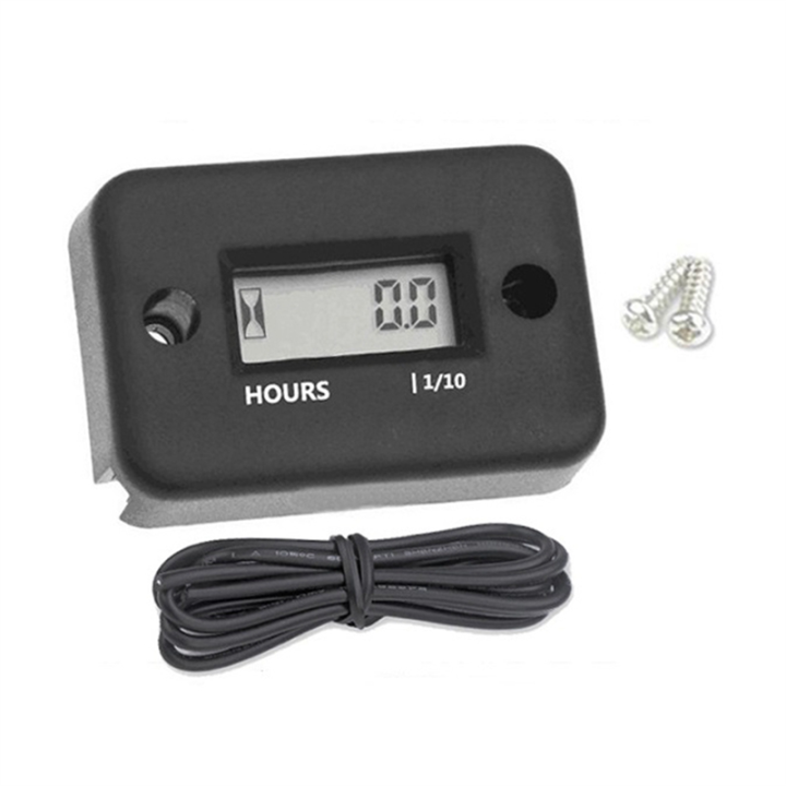 Waterproof LCD Display Digital Hour Meter Inductive Timer | Daraz.lk
