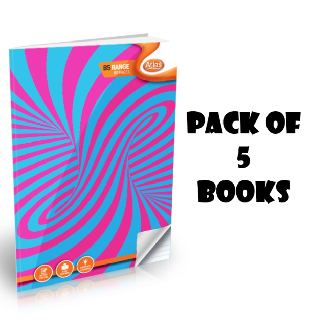 Atlas Square Ruled B5 Books 80 Pages Book Set (5 Books) | Daraz.lk