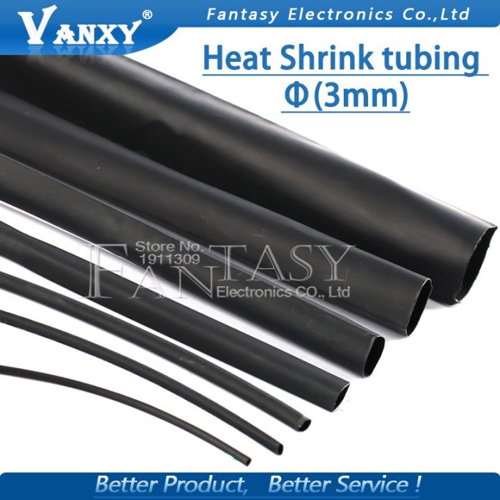 【VA VA VOOM】Meters High quality Black 3mm Shrink Heatshrink Heat ...