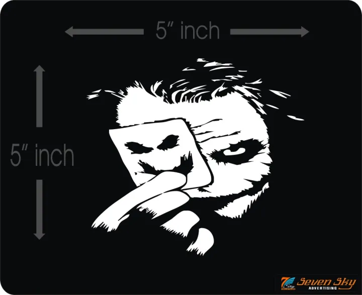 JOKER CAR Stickers For Bike Scooter Car Van Sports Car Laptop Helmet ...