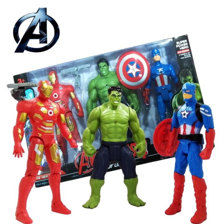 Avenger Action Figure Set Big Size Iron-man, Captain America and Hulk ...