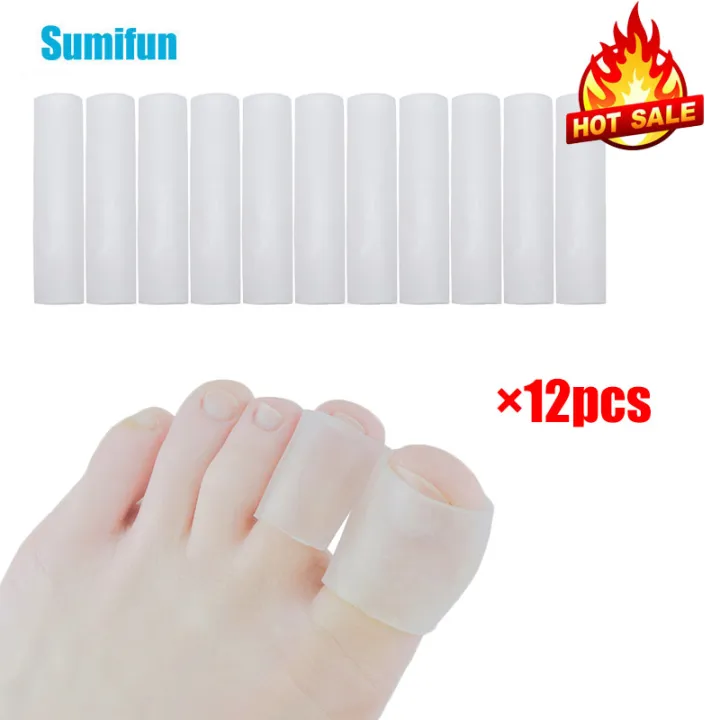 6/8/10/12Pcs Silicone Gel Tubes Finger Toe Protectors For Feet Corns ...