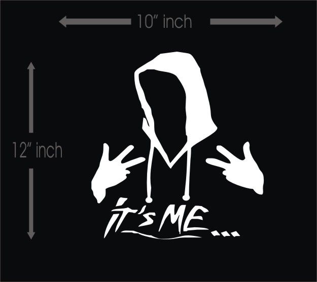 Its Me Stickers For Two Pieces Scooter Bike Car Van 3 Wheele Laptop ...