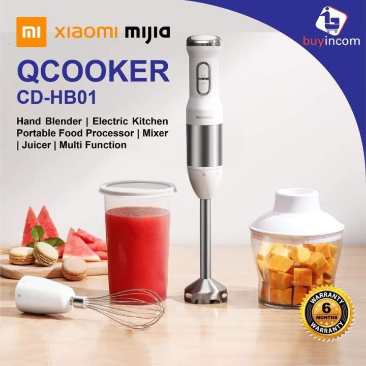 QCOOKER CD -HB01 Electric Hand Blender Kitchen Portable Food Processor ...